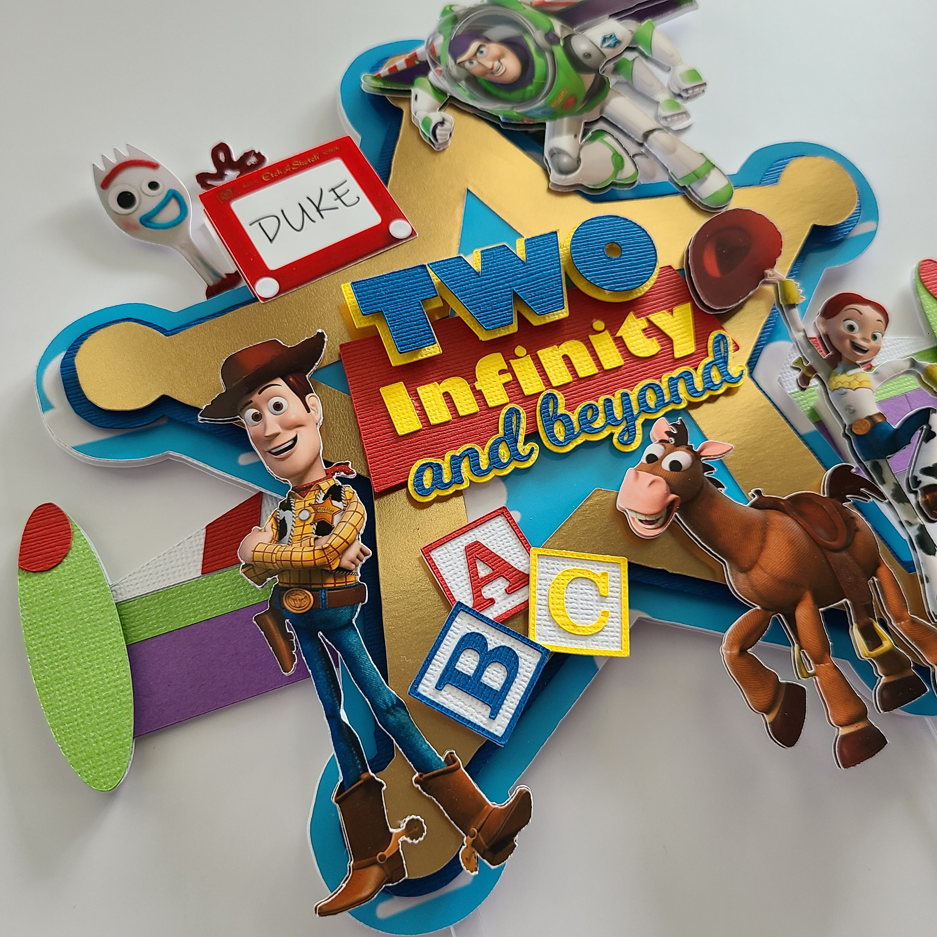 Toy Story Cake Topper Two Infinity and Beyond Cake Topper - Etsy