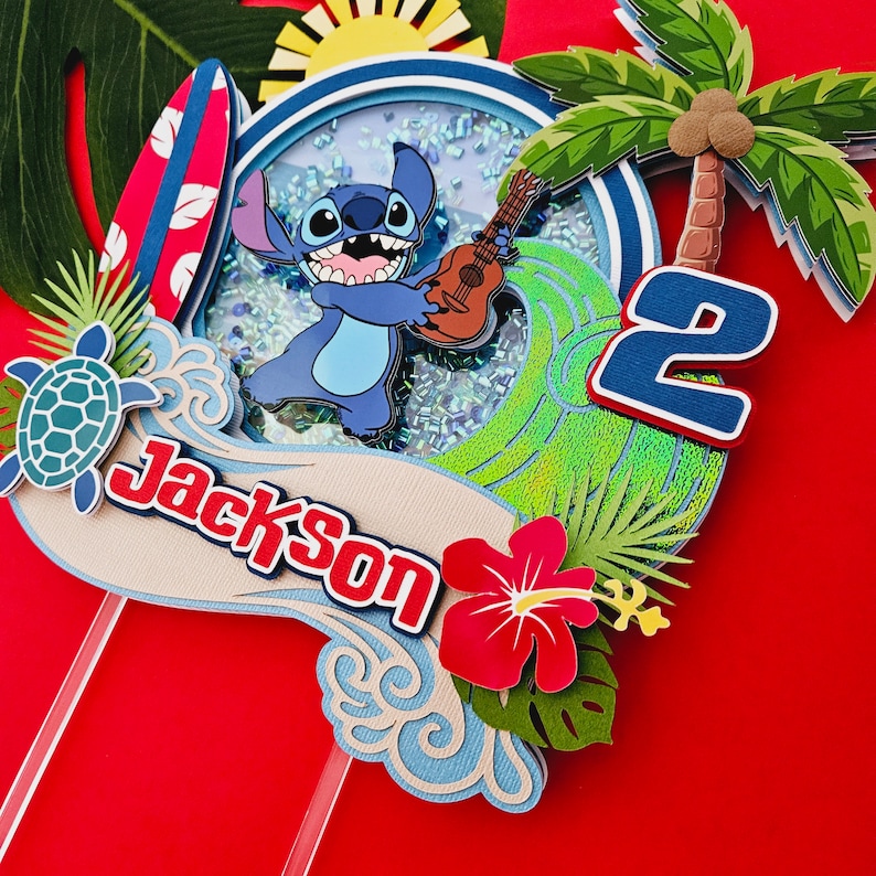 Stitch Cake Topper Lilo & Stitch Cake Topper Lilo and Stitch Party - Etsy