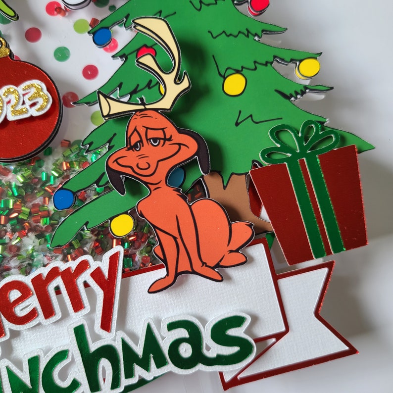 Grinch Cake Topper Christmas Cake Topper Grinch Party - Etsy
