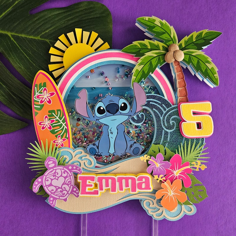 Lilo and Stitch Cake Topper Printable - Etsy