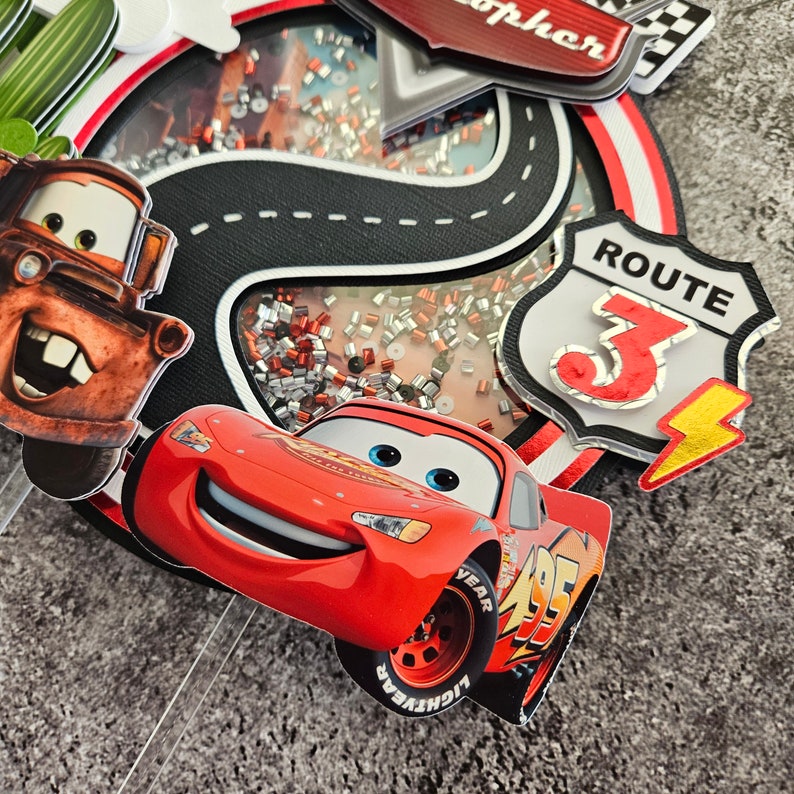 Cars Cake Topper Mcqueen Cake Topper Cars Party - Etsy