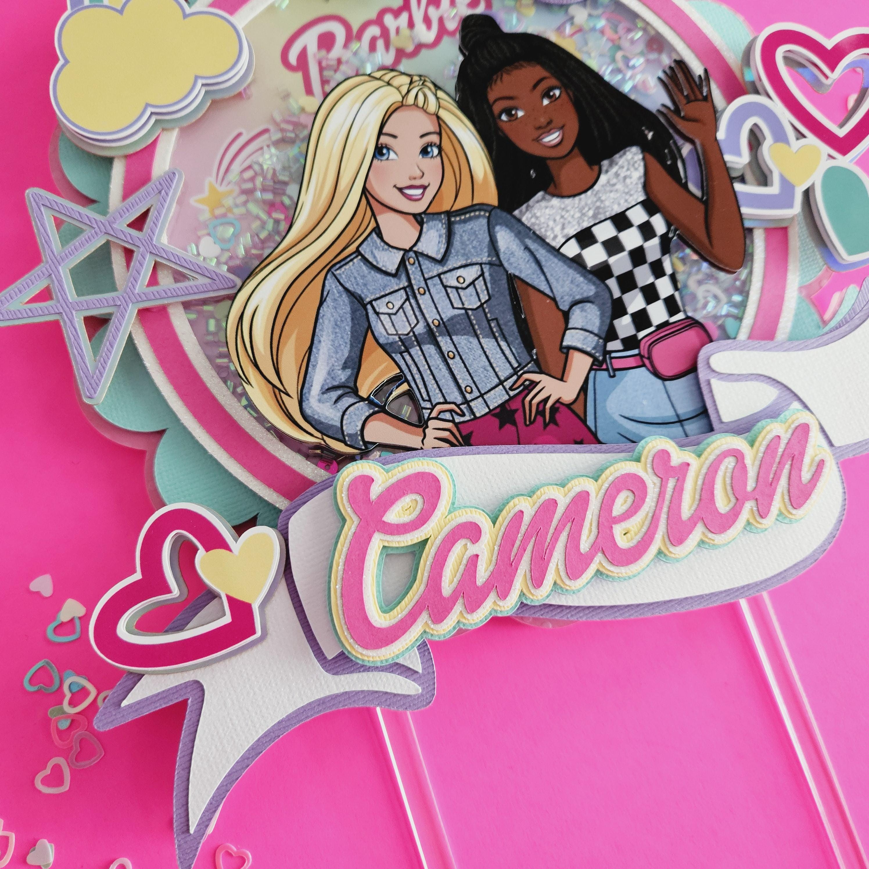Fashion Doll Cake Topper Pink Doll Cake Topper - Etsy