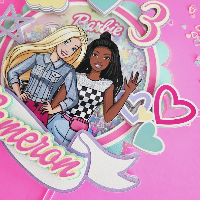 Fashion Doll Cake Topper Pink Doll Cake Topper - Etsy