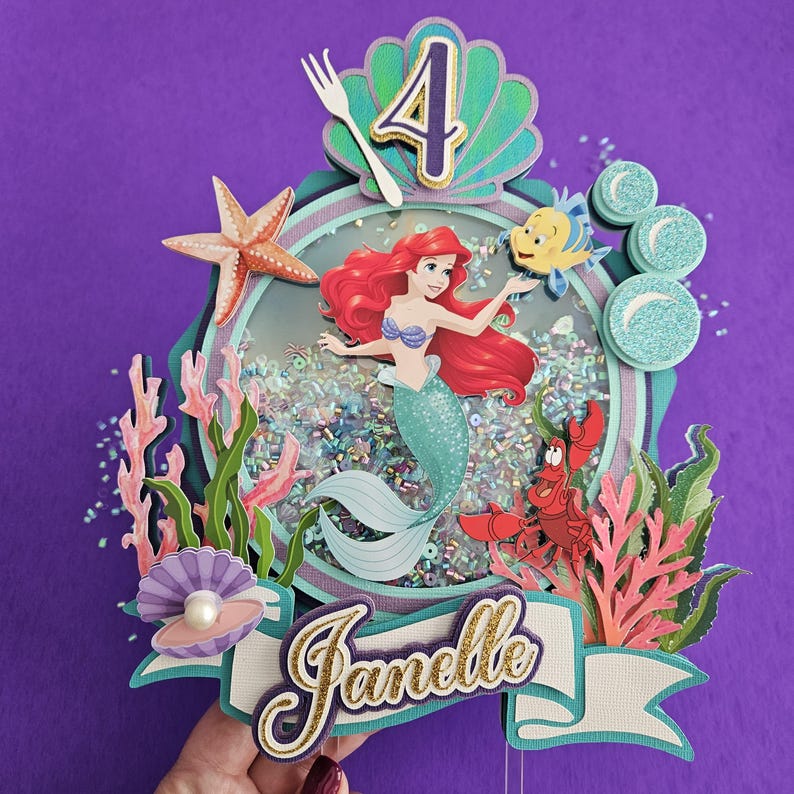 Mermaid Cake Topper - Etsy