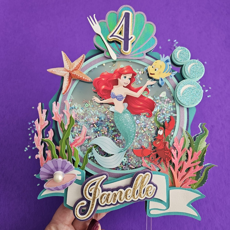 Mermaid Cake Topper - Etsy