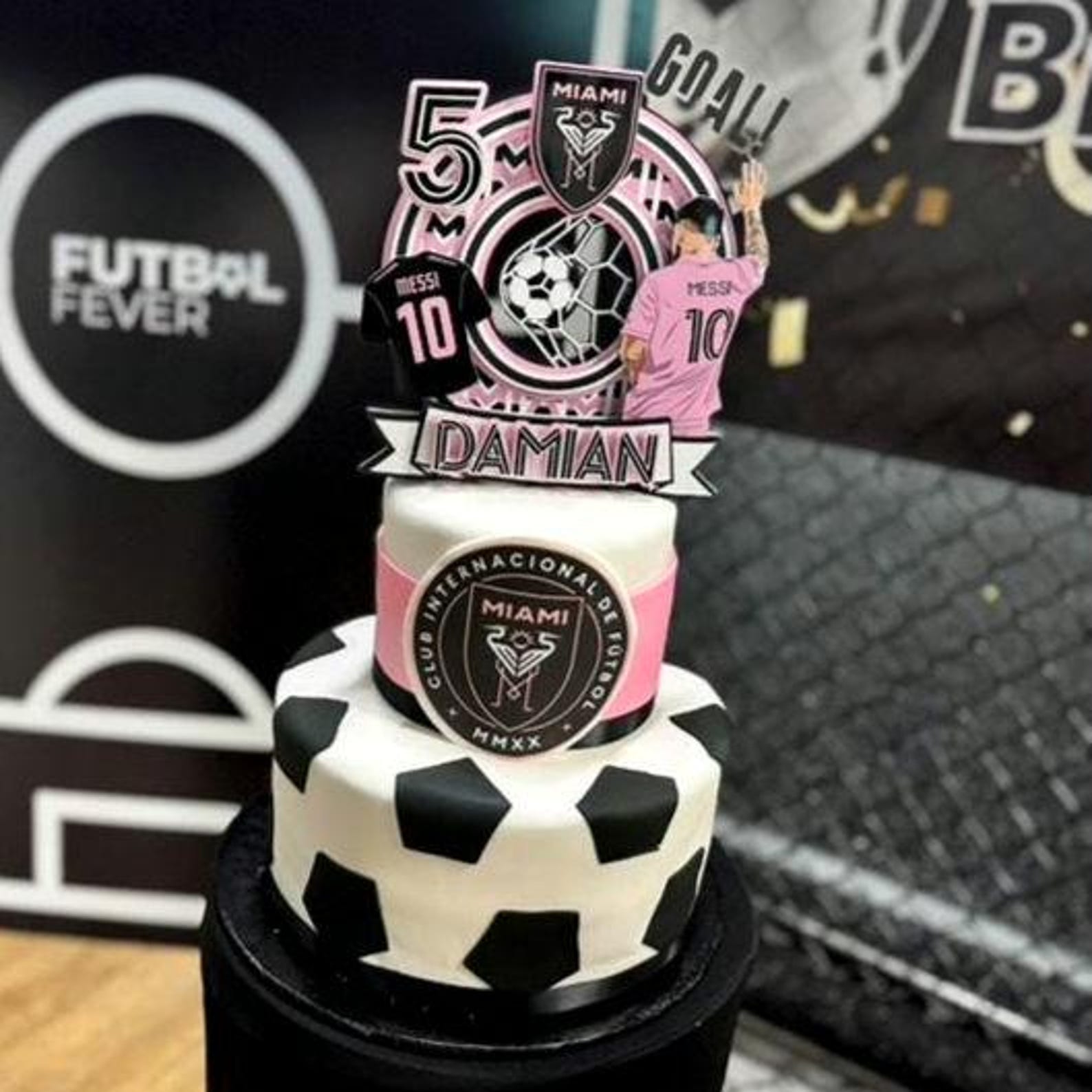 Inter Miami Cake Topper Miami Soccer Cake Topper Soccer Cake Topper - Etsy