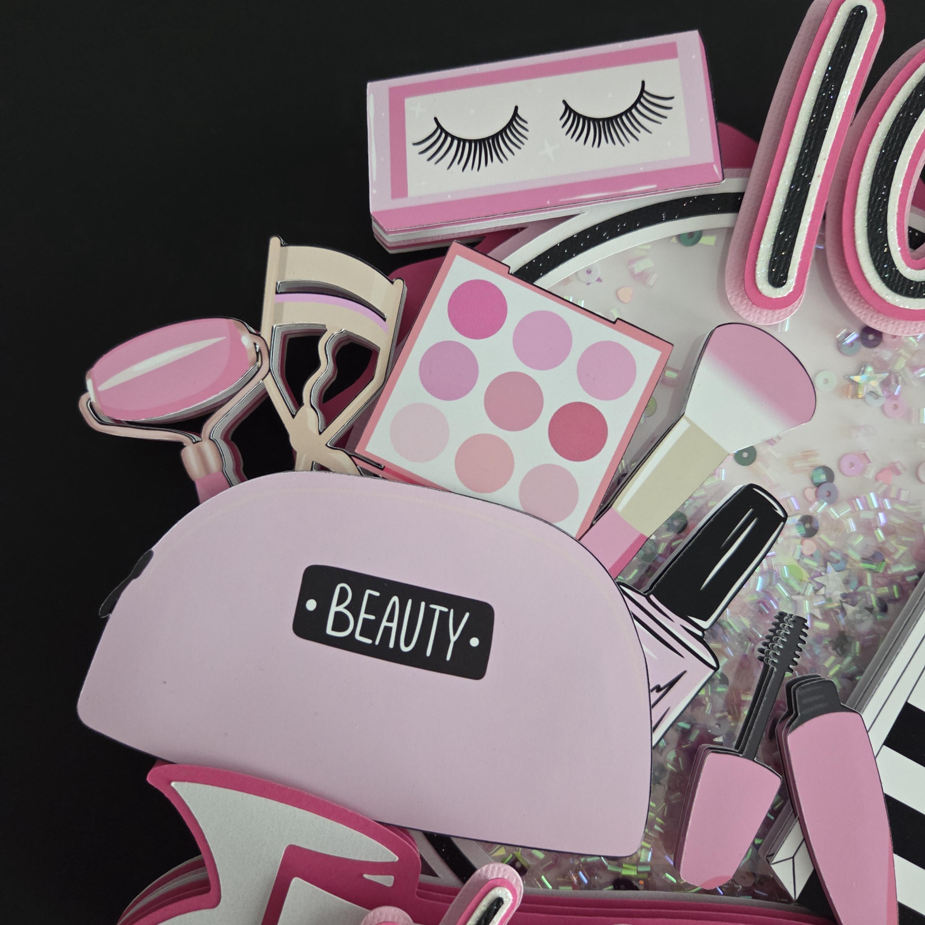 Makeup Party Cake Topper Makeup Birthday Spa Birthday - Etsy