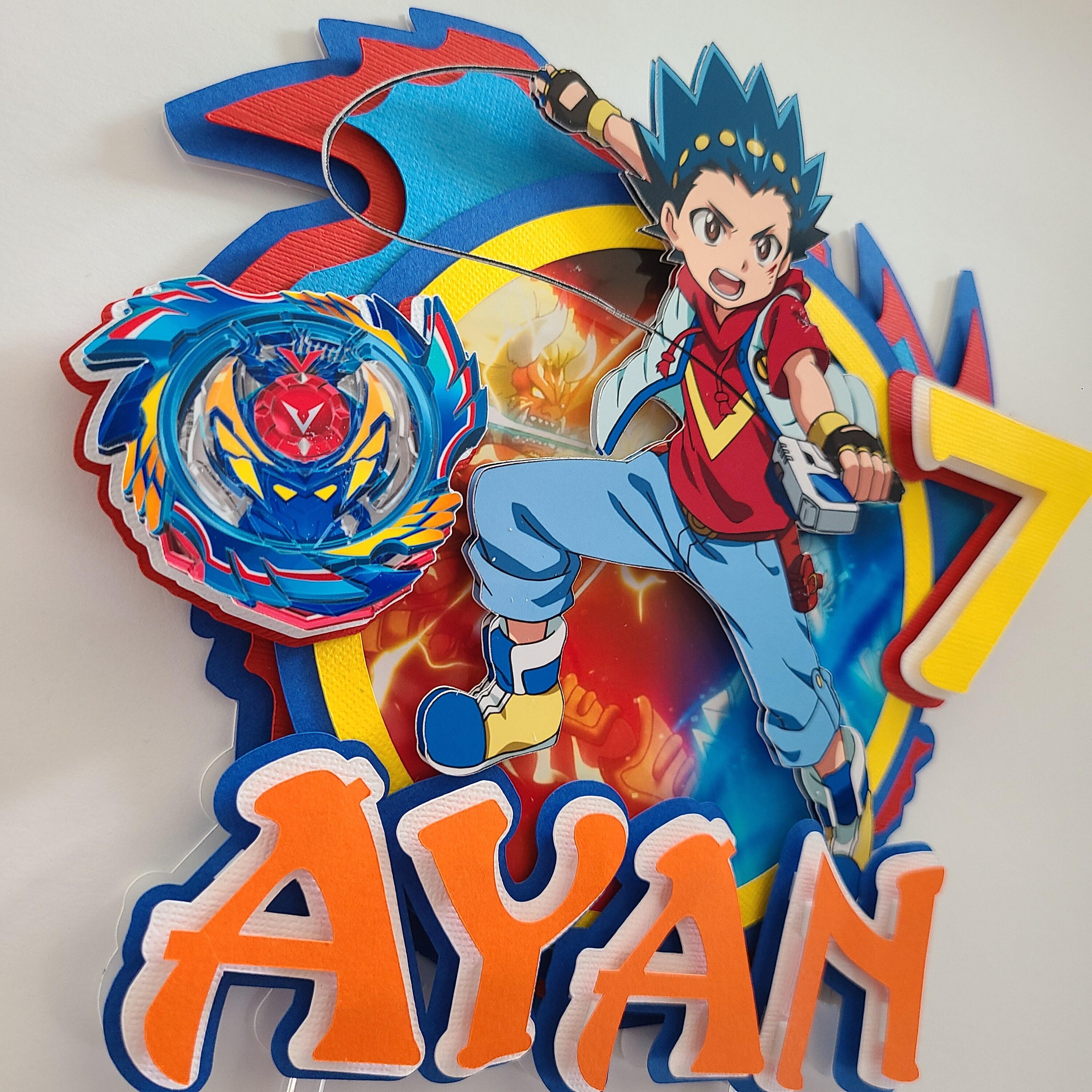 Beyblade Cake Topper Beyblade Party - Etsy
