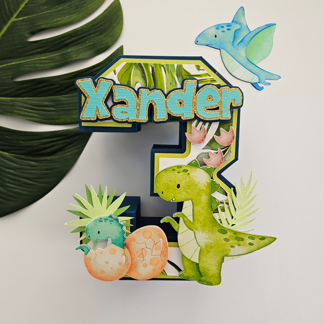 Dinosaur 3D Letters/numbers Dinosaur Party Dinosaur Party Decor - Etsy