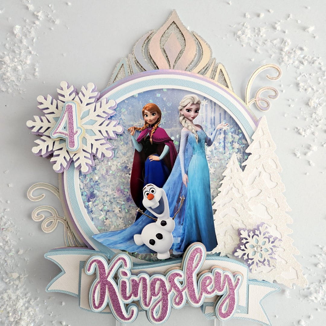 Frozen Inspired Cake Topper Frozen Party - Etsy