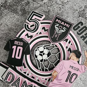 Inter Miami Cake Topper Miami Soccer Cake Topper Soccer Cake Topper - Etsy