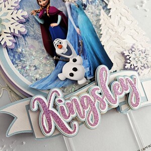 Frozen Inspired Cake Topper Frozen Party - Etsy