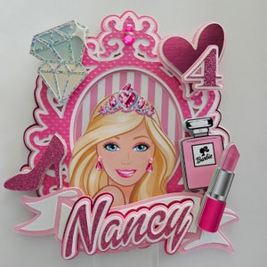 Fashion Doll Cake Topper Pink Doll Cake Topper - Etsy