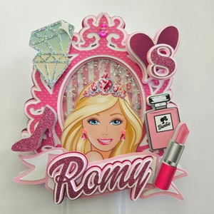 Fashion Doll Cake Topper Pink Doll Cake Topper - Etsy