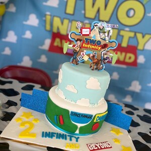 Toy Story Cake Topper Two Infinity and Beyond Cake Topper - Etsy