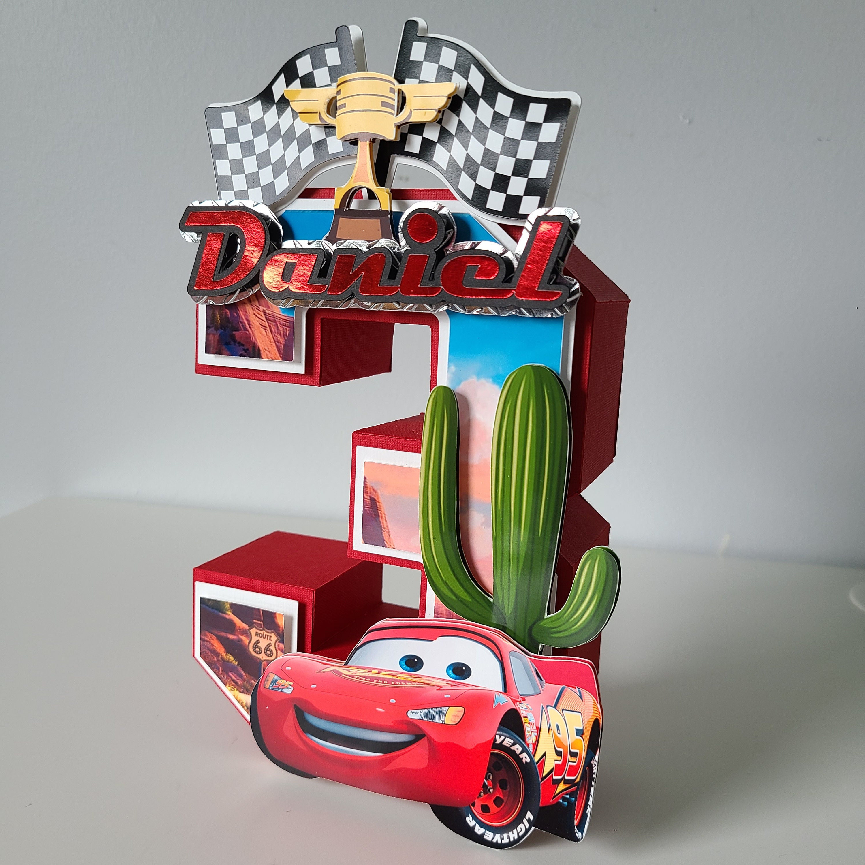 Cars 3D Letters/numbers Mcqueen 3D Letters/numbers Cars Party - Etsy