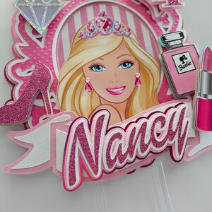 Fashion Doll Cake Topper Pink Doll Cake Topper - Etsy