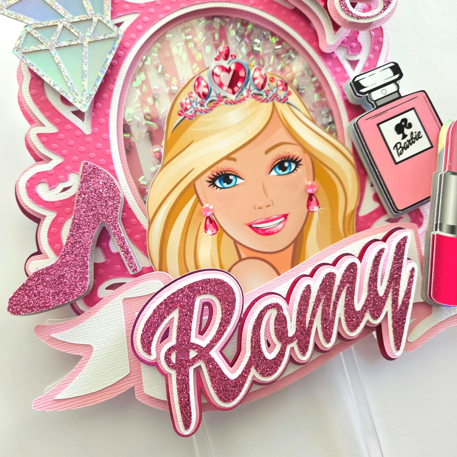 Fashion Doll Cake Topper Pink Doll Cake Topper - Etsy