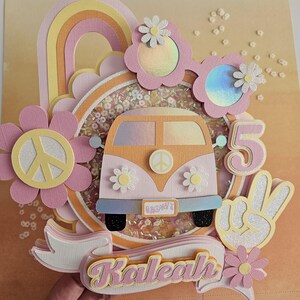Goovy Cake Topper Daisy Cake Topper Retro Cake Topper Boho Cake Topper ...