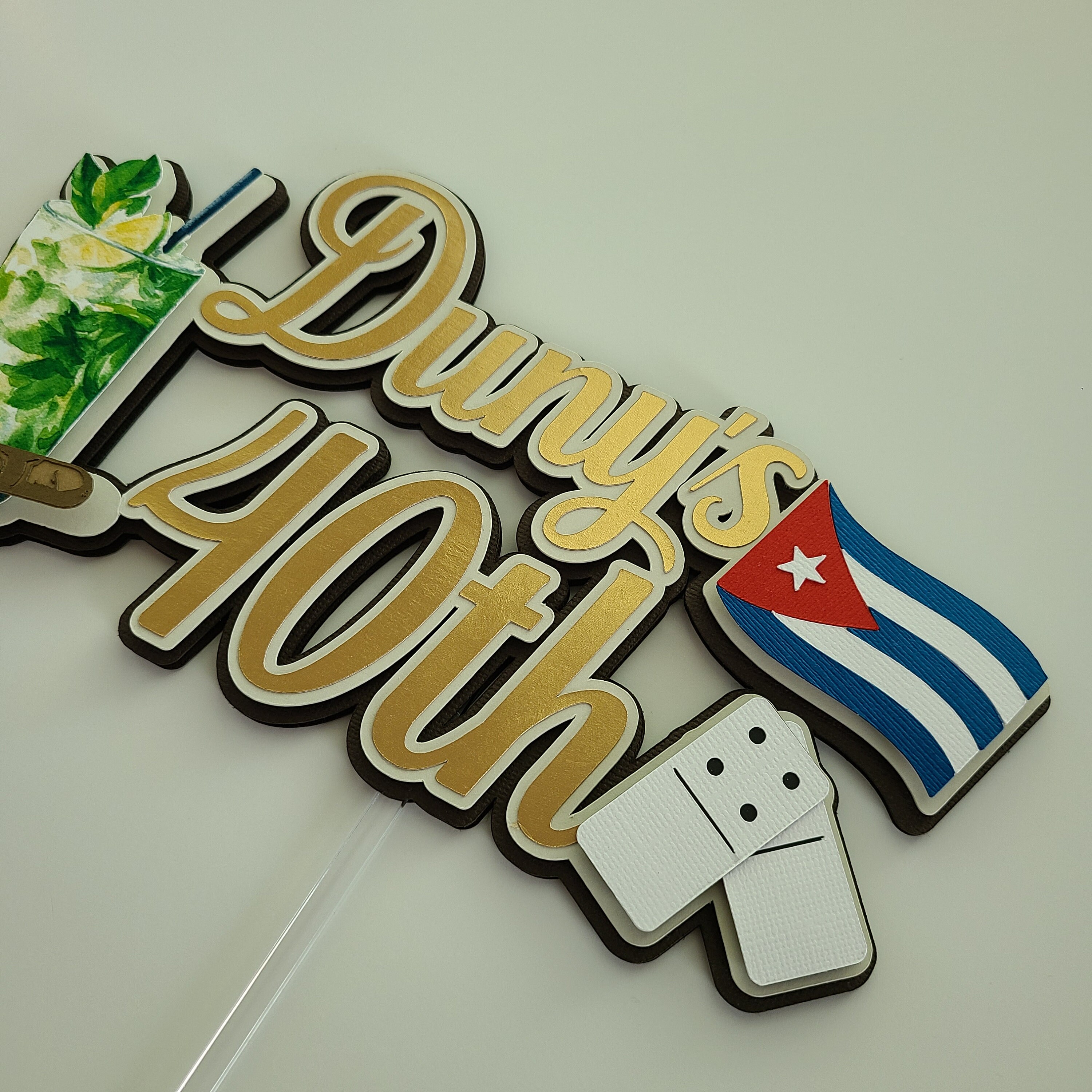 Havana Nights Cake Topper Havana Nights Party Mojito Cake - Etsy