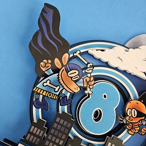Dog Man Inspired Cake Topper Dog Man Party - Etsy