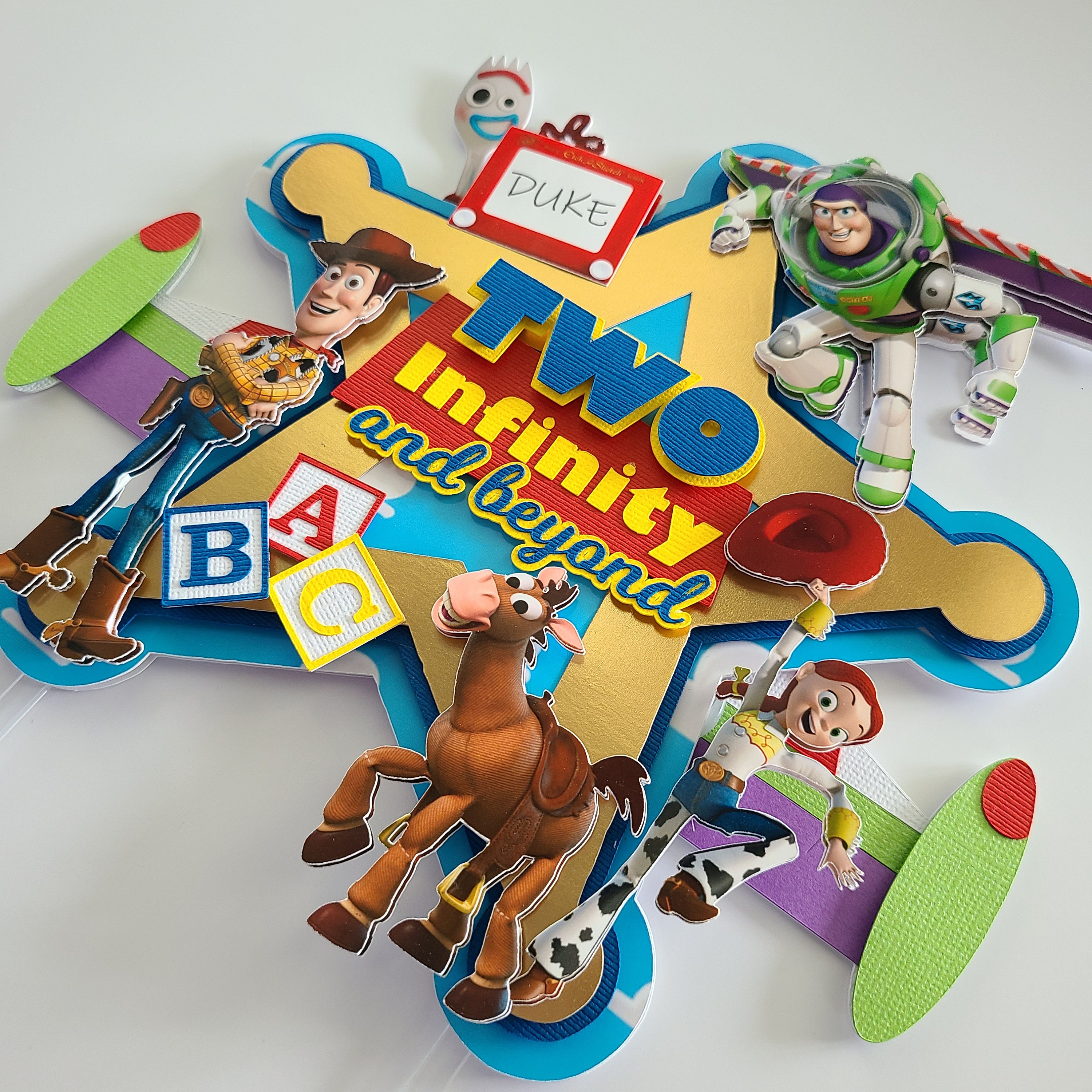 Toy Story Cake Topper Two Infinity and Beyond Cake Topper - Etsy