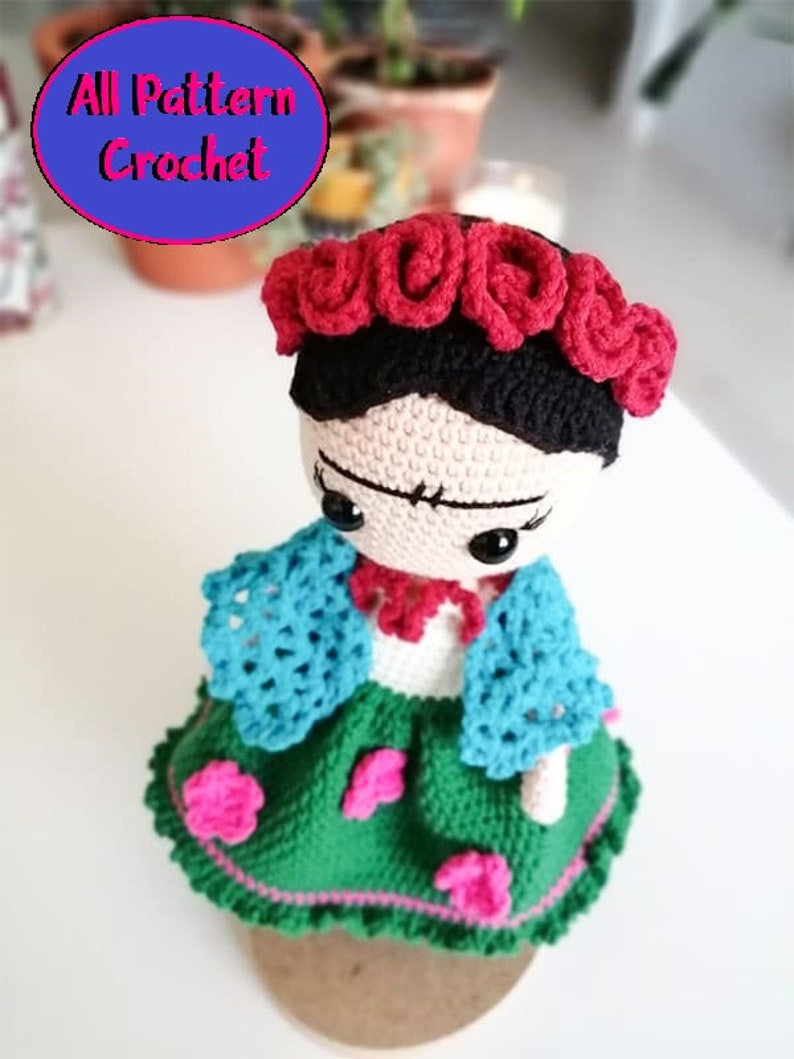 Frida Kahlo Amigurumi Crochet Pattern - Etsy