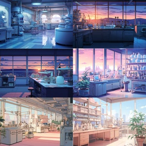 Lab Vtuber Background Bundle Virtual Background Streaming - Etsy