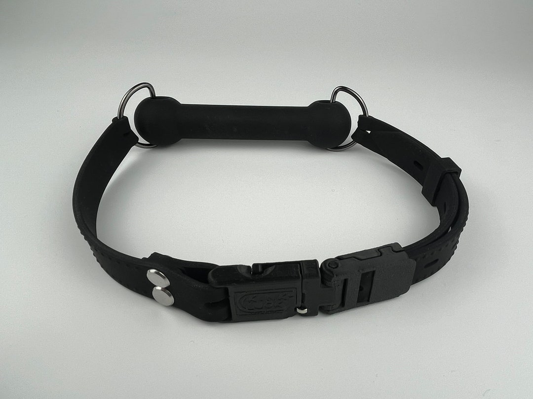 Silicone Dog Bone Gag With Kink-lock Quick Release - Etsy