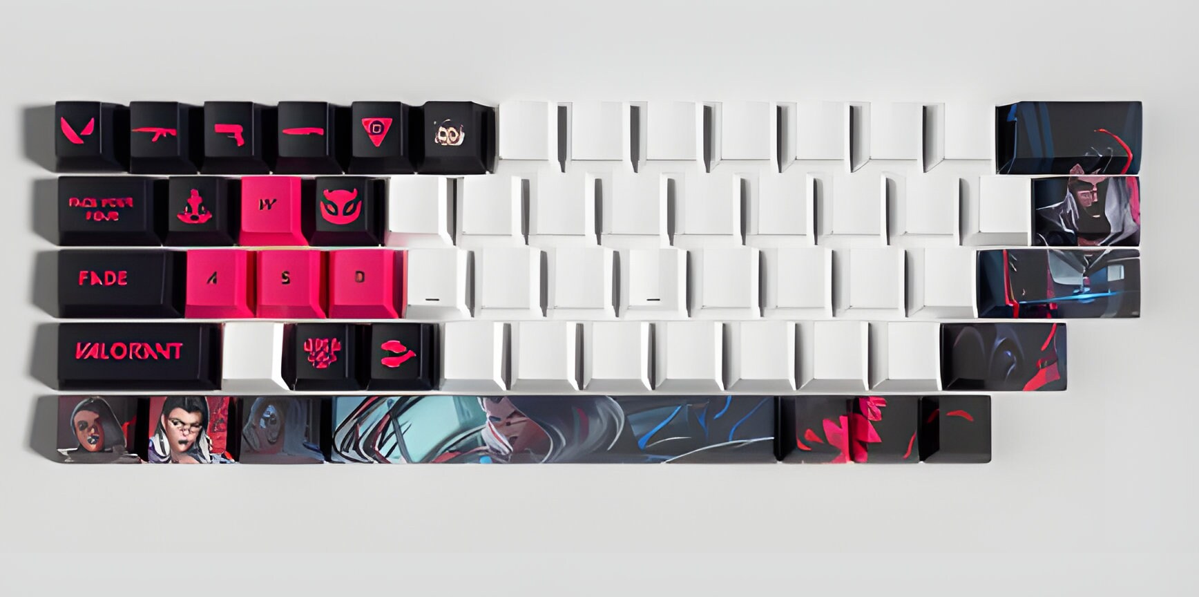 Valorant Fade Keycaps FULL SET Custom Keycaps Sage Full Set - Etsy UK