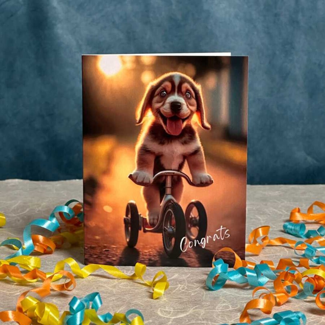 Dog Congrats Card Magic AR Congratulations Card Funny Graduation Card ...