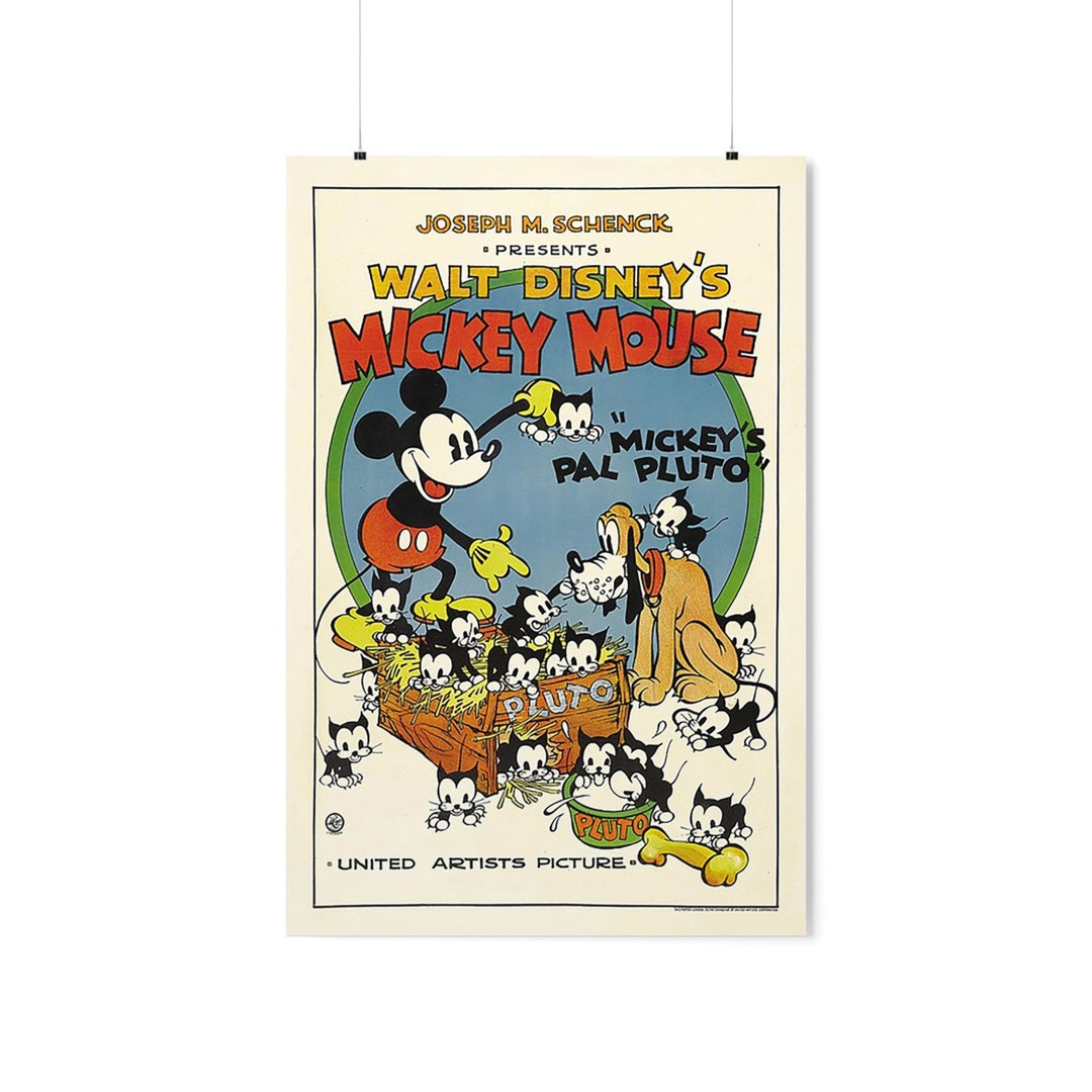 Wall Decor Vintage Mickey Mouse Poster Celebrating the Magic - Etsy