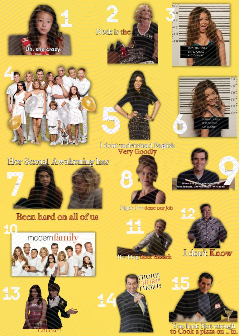 Modern Family Sticker Packs | Premium Quality Stickers - Etsy