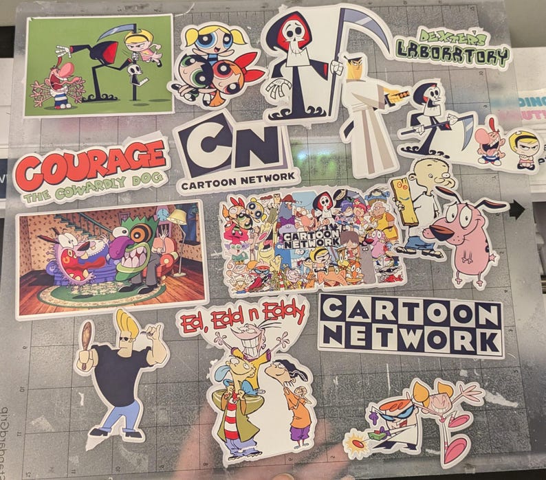Cartoon Network Stickers & Magnets| Logo | Waterproof Nostalgia Decals ...