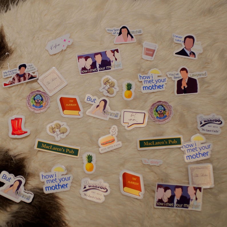 How I Met Your Mother Stickers and Magnet | HIMYM Collections | Holiday ...
