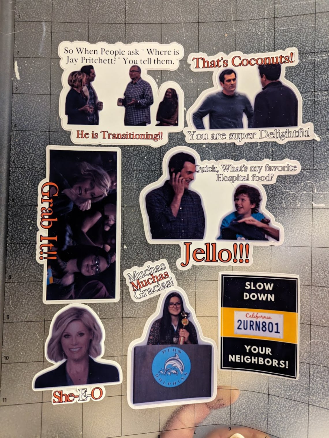 Modern Family Sticker Packs Premium Quality Stickers - Etsy