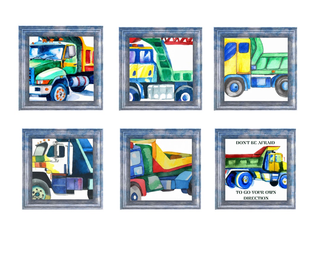 Inspirational Construction Vehicle Prints don't Be - Etsy