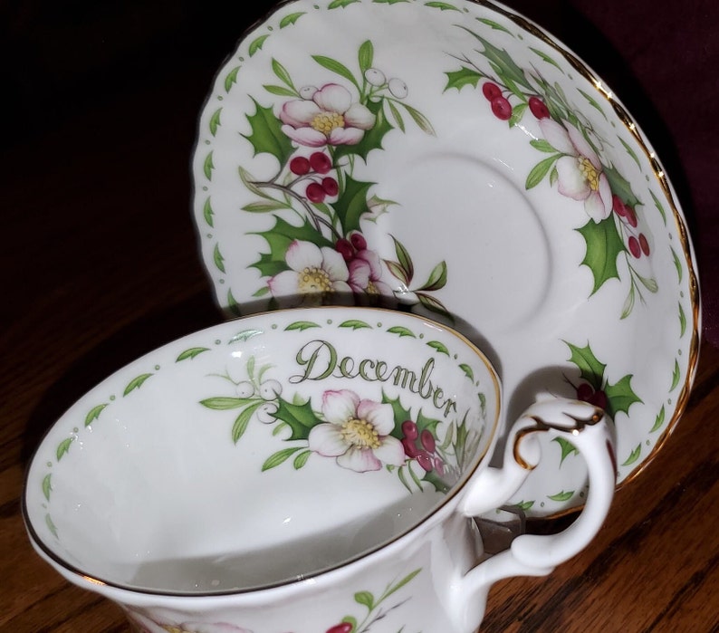 Christmas Rose December Tea Cup - Royal Albert - Etsy