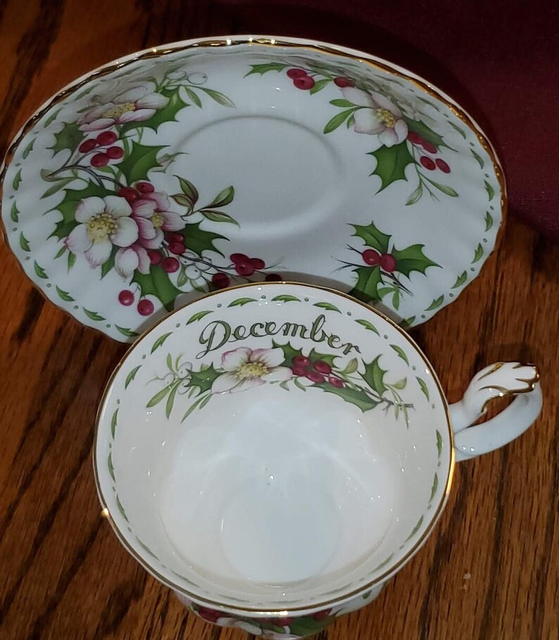 Christmas Rose December Tea Cup - Royal Albert - Etsy