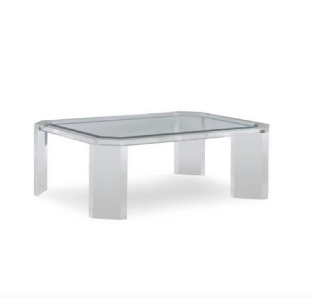 Panel Leg Rectangular Coffee Table - Etsy