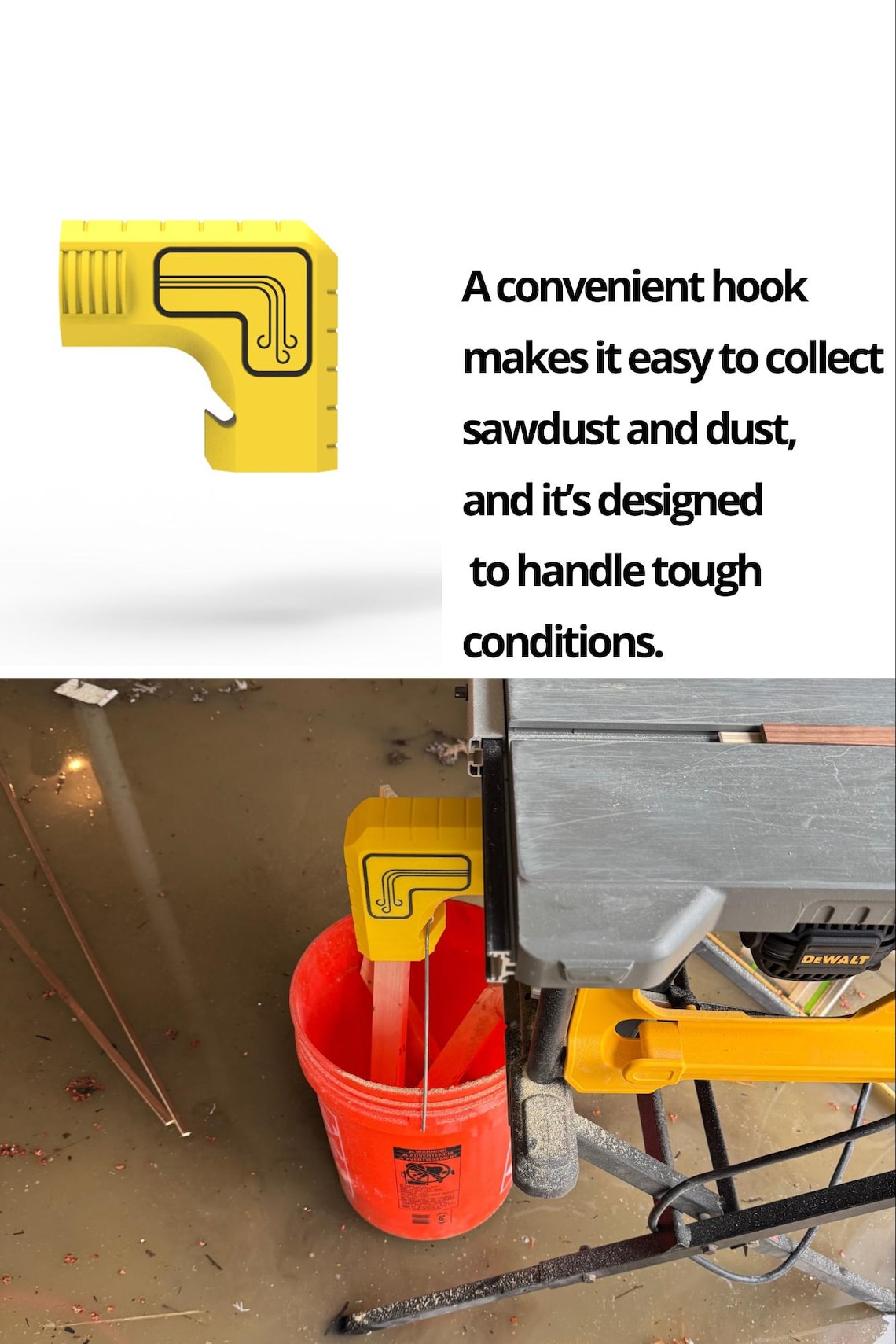 Dust Extraction Adapter. Tool and Equipment for Dewalt DWE7485 and ...