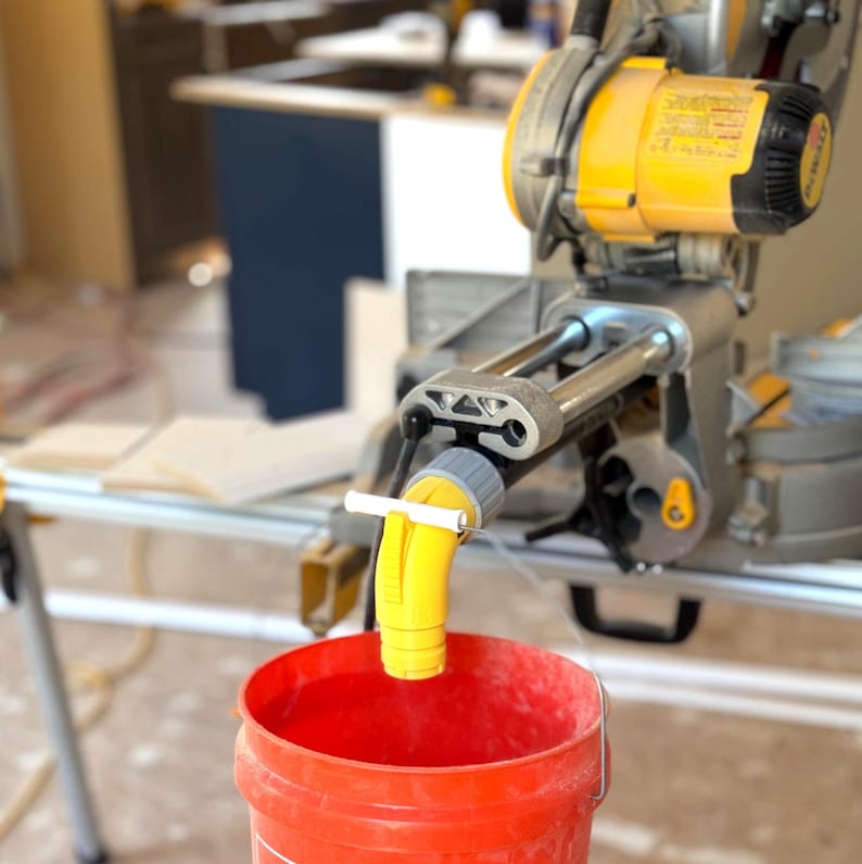 Airlock Sawdust Port Adapter. for Dewalt DWS780 Miter Saw. Tool and ...