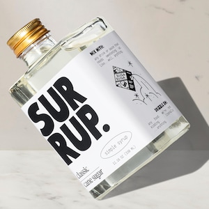 Surrup. Classic Cane Sugar Flavored Simple Syrup for Cocktails ...