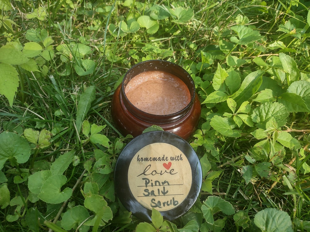 Organic Hemp & Honey Body Scrub, Pink Himalayan Salt - Etsy