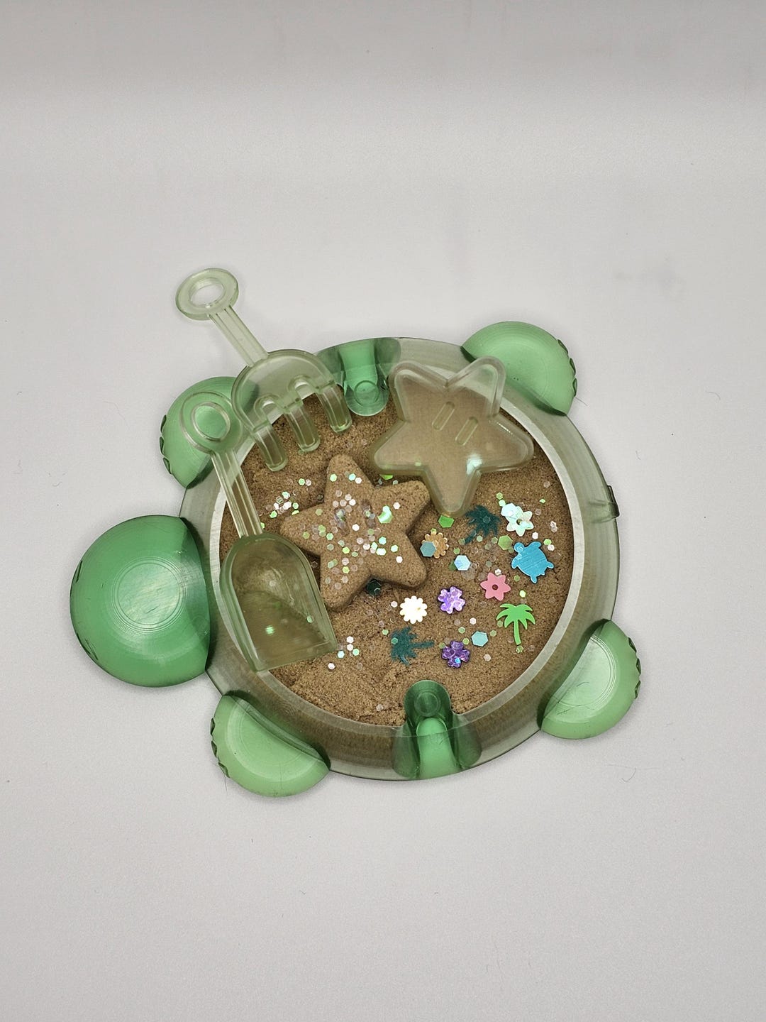 Retro Turtle Sandbox Customizable Desk Fidget Zen Garden With Kinetic ...