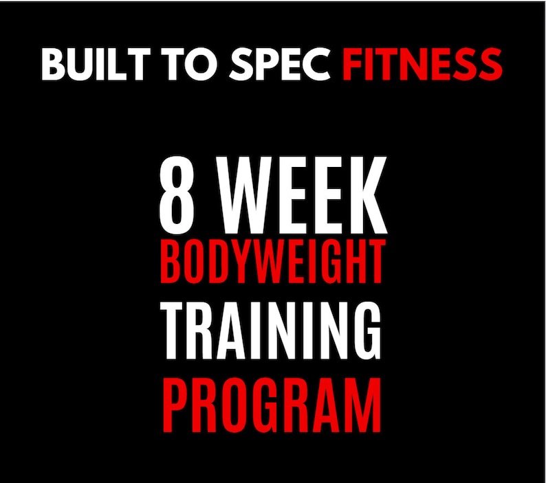 8 Week Bodyweight Training Program - Etsy