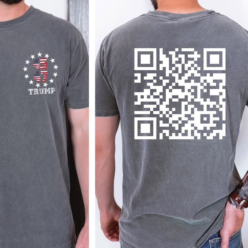 Trump Qr Code Tee Shirt - Etsy