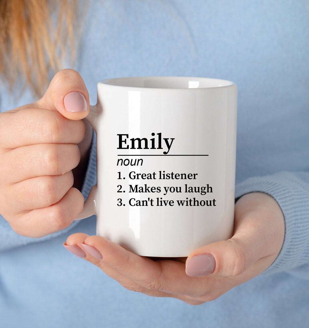 Personalised Name Definition Mug Laser Engraved Gifts Ideas Presents ...
