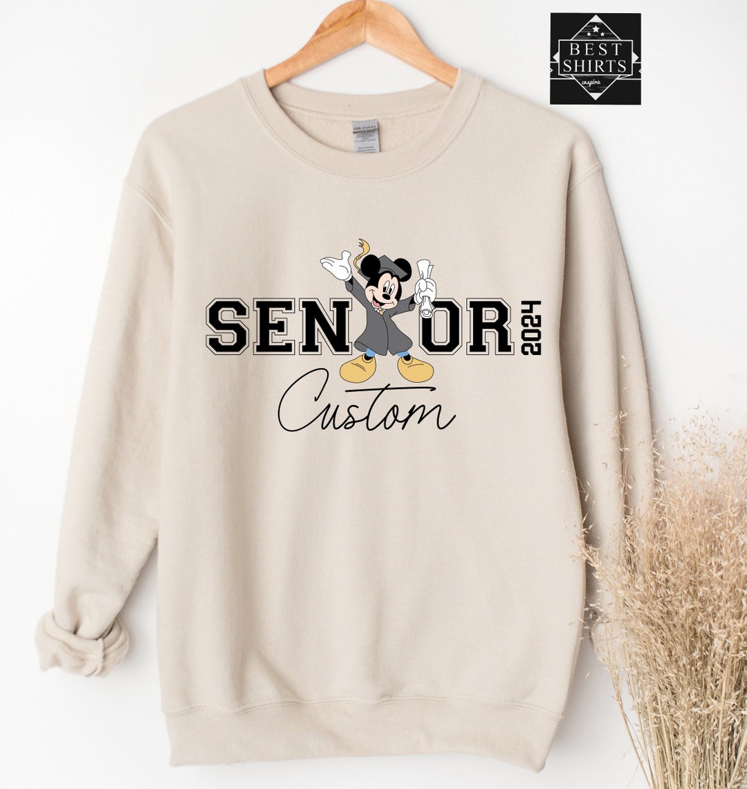 Custom Disney Graduation 2024 Sweatshirt, Class of 2024 Graduate Hoodie ...