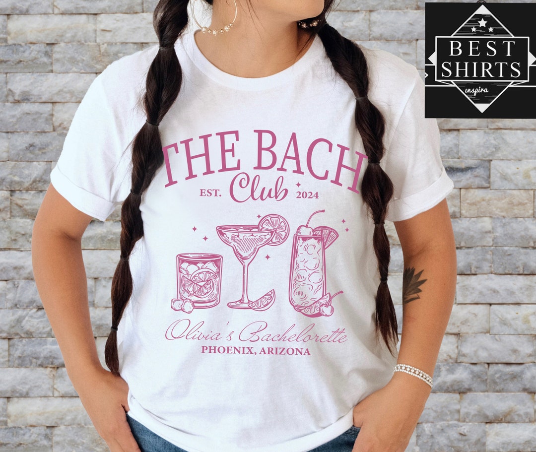 The Bach Club Cumfort Colors Shirt, Personalized Bride Shirt, Custom ...